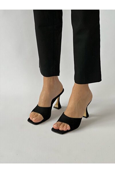 CHARLIE'SSHOES Papuci eleganti din piele intoarsa cu toc - Trendyol