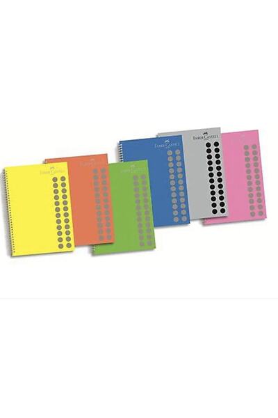 Faber Castell Pp Cover Neon 100 Sheets A4 Ruled Notebook Set of 4- Trendyol