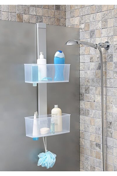 TOPTANFONİ Raft de baie adeziv pentru colț triunghiular Organizator de ...