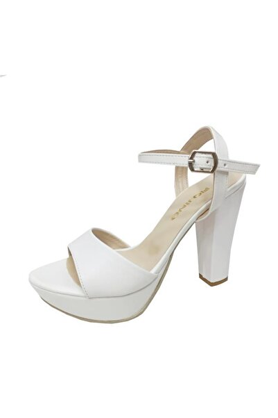 Rojino Sandale de damă cu platformă din piele model 2220 de 30 mm- Trendyol