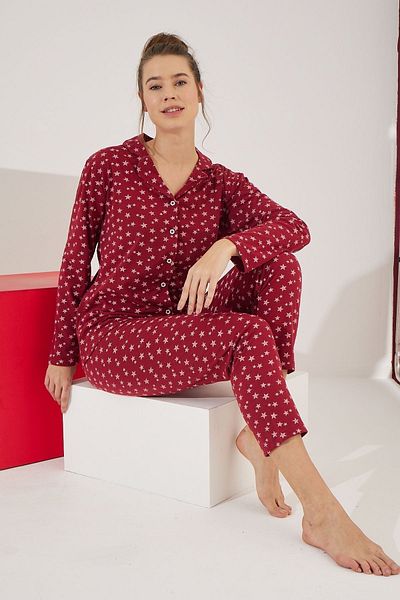 Rote Pyjama Sets Komfortable Nachtwäsche Trendyol