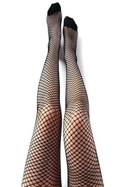 Desimo Women's Black Fishnet Pantyhose- Trendyol