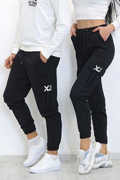 memowear Unisex Reflective Print Detailed Commando Pocket Sweatpants ...
