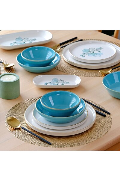 Turquoise Dinner Set Styles, Prices - Trendyol