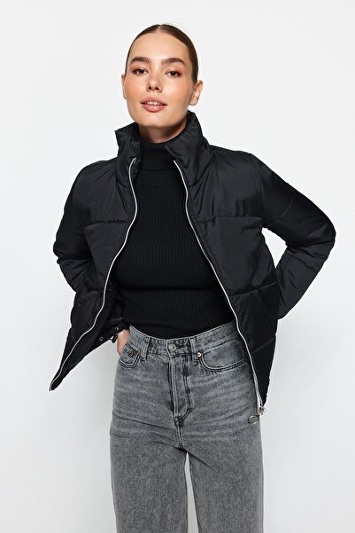 Trendyol Collection Winter Jacket - Brown - Basic - Trendyol