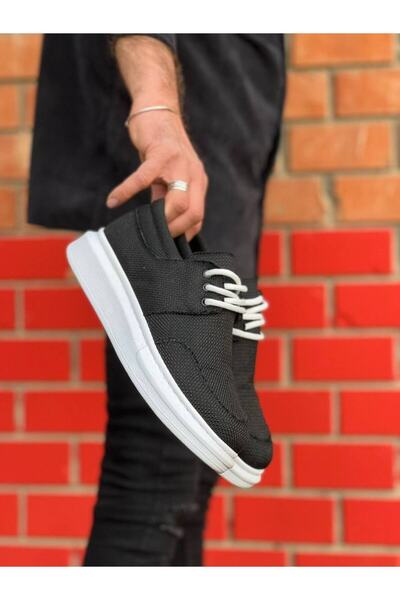 BZ Moda B042 St Laced Orthopedic Sole Linen Men's Classic Shoes Black ...