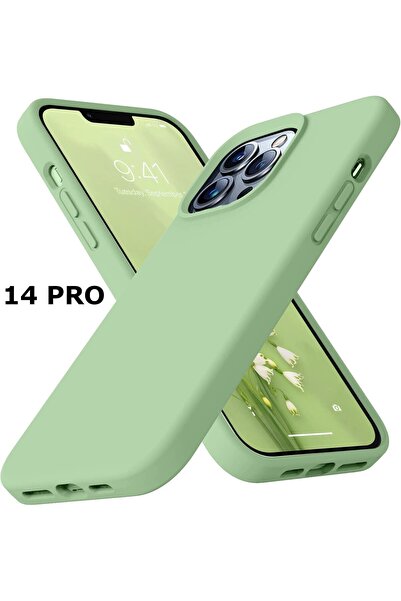 HyperAge iPhone 14 Pro Black Silicone Case with Suede Erasable Cover ...