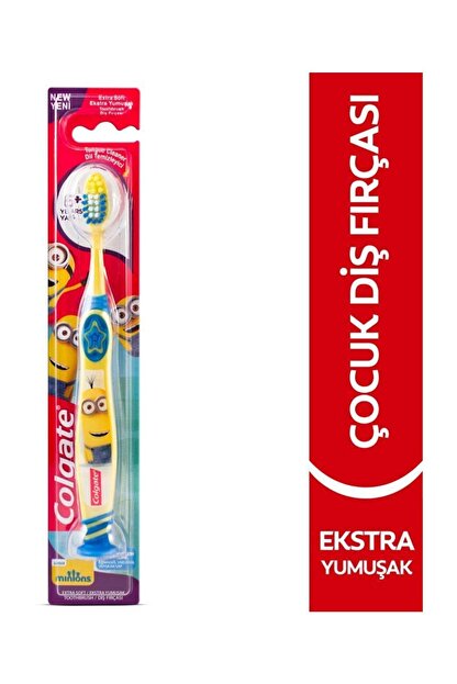 Colgate Minions 6 Yaş Vakumlu Yapışkan Sap Ekstra Yumuşak Çocuk Diş ...