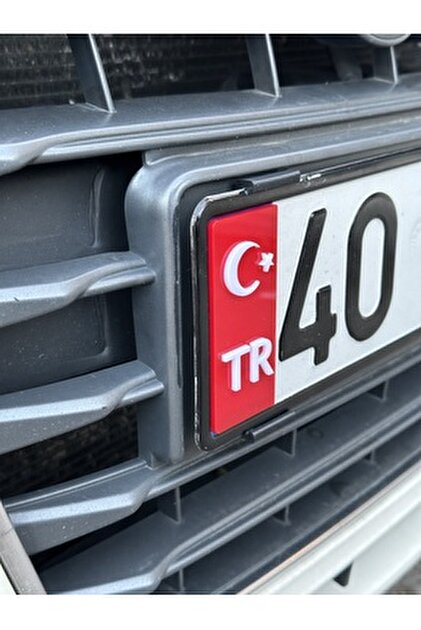 3dbaydesign PLEKSİ PLAKA TR SİYAH KAPARTMALI 2 ADET KENDİNDEN ...