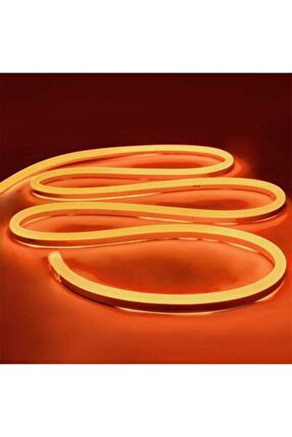 Ema Dükkan 12 Volt 5 Metre Amber Neon Led Işık Prize Takılmaya Hazır ...
