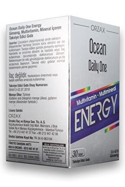Ocean Daily One Energy 30 Tablet - Fiyatı, Yorumları
