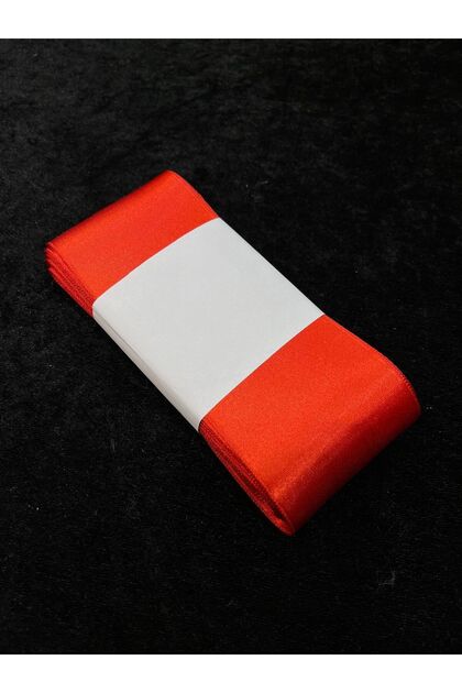 yörük tuhafiye Kırmızı Seten Kurdele 6 Cm 10 Metre Bir Top,saten ...