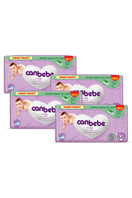 Canbebe Bebek Bezi Mega Paket Junior 5 Beden (11-18kg) 80 li x 3 Adet ...