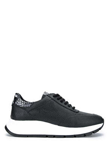 Tamer Tanca Kadın Hakiki Deri Siyah Deri Sneakers & Spor Ayakkabı ...