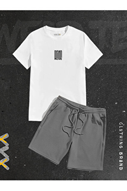WEARTEX Yeni Sezon 2'li Dead and Alive Baskılı Şort T-shirt Takım ...