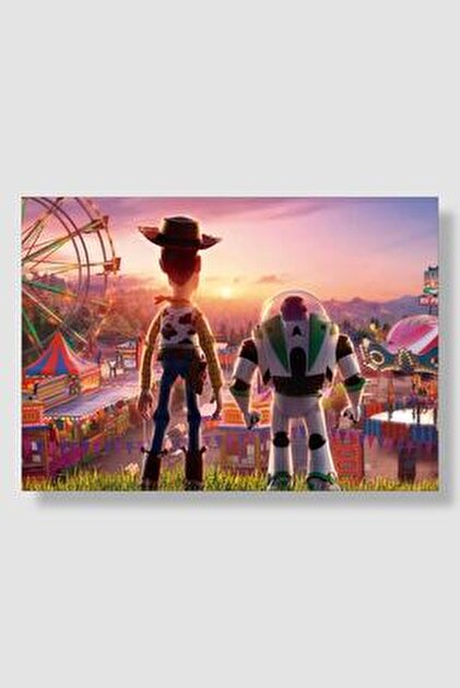 postick Toy Story 4'lü Film Posteri Seti Yüksek Kaliteli Parlak Kuşe ...