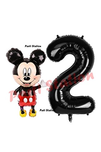 Parti Station Mickey Mouse Balon 3Yaş Doğum Günü Set Mickey Mouse ...