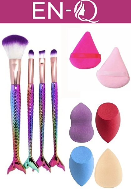 fish makeup brush set