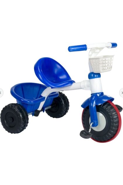 ÇEVİK SUNAR 3 Tekerlekli Bisiklet Sepetli Çocuk Bisiklet Süper Lacivert ...