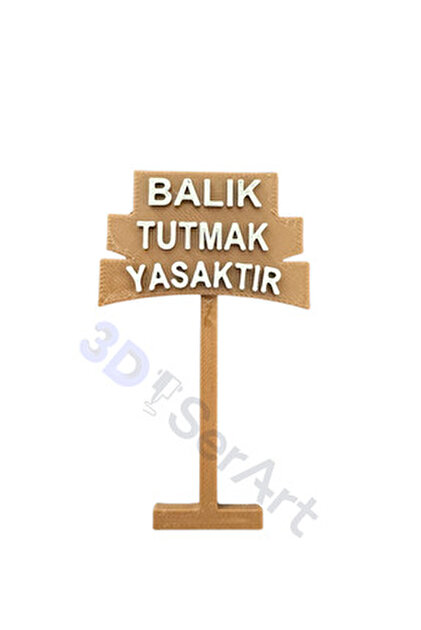 karenda Balık Tutmak Yasaktır Tabelası,Akvaryum Süs Eşyası, Dekoru ...