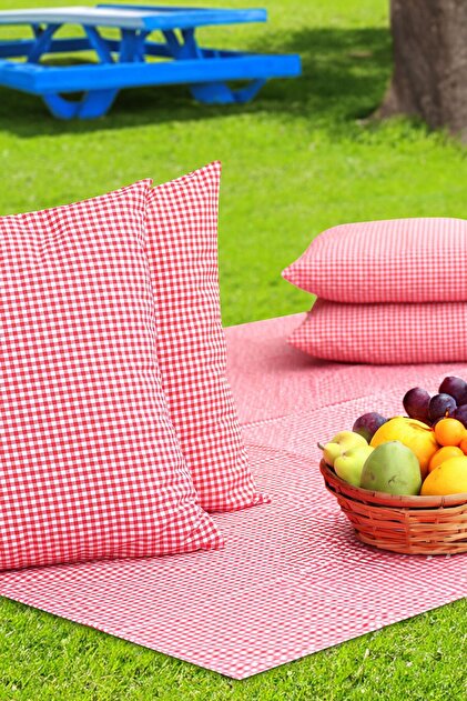 red checkered picnic pattern