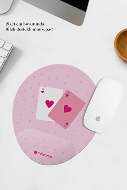 Mincanas Kalpli Renkli Desenli Bilek Destekli Oval Mouse Pad Mouse ...