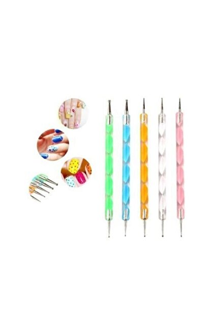Blender Brand Tırnak Süsleme Nail Art Kalemi 5 Li Dot Seti - Fiyatı ...