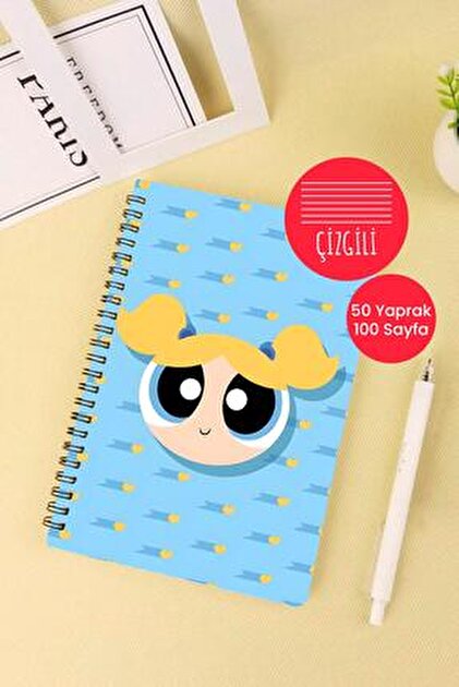 Anime Marketi Powerpuff Girls Themed A5 Spiral School Notebook 50 ...