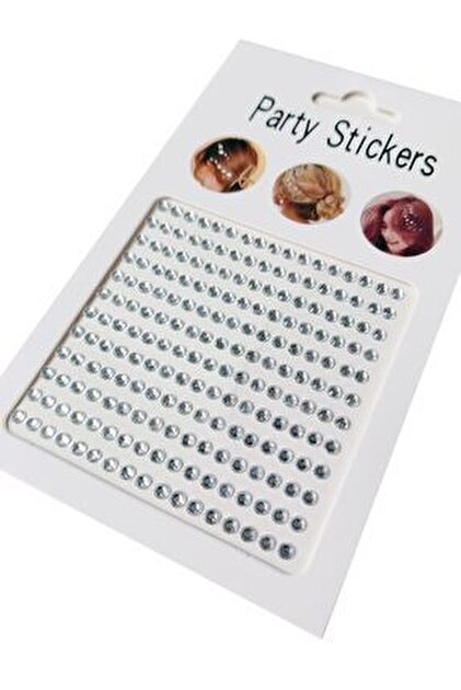 NEW HİLL 100 Adet Vücut Ve Yüz Sticker Makyaj Taşı Yapışkan Yüz Kristal ...