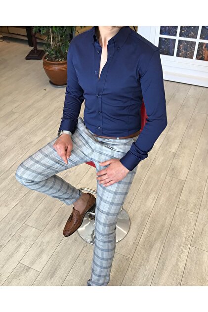 TerziAdemAltun italyan stil slim fit dik yaka saten erkek gömlek Beyaz T4754 - Fiyatı, Yorumları