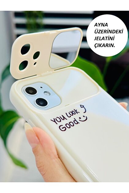 Go Aksesuar Iphone 13 - 14 - 15 Uyumlu Aynalı Kelebek Model Silikon ...