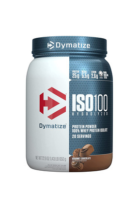 Dymatize ISO 100 Hydrolyzed whey protein isolate, Gourmet Chocolate, 5 ...