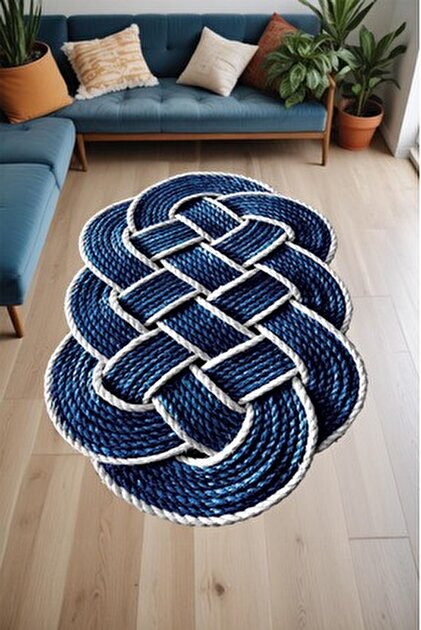 Noble Halı Dijital Baskı Lazer Kesim Örgü 3 Boyut Dekoratif Makinada Yıkanabilir Salon Mutfak ve ...