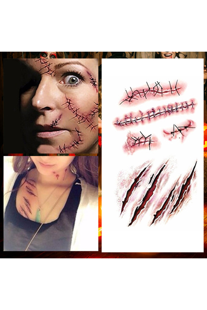 zombie bite mark tattoo