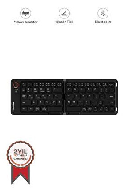 Torima Kablosuz Klavye Bluetooth Katlanabilir Şarjlı Mini Klavye TK08 ...