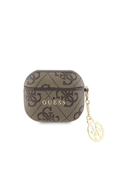 Guess Airpods 3.Nesil Uyumlu Kılıf Guess Lisanslı PU Deri 4G Desenli 4G ...