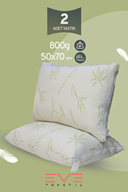 Eve Tekstil 4 Adet Bamboo Serisi Kılıflı Fermuarlı Yıkanabilir ...
