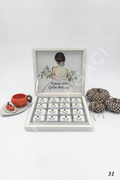 Blackeye Chocolate Kişiye Özel Isimli Gelin Bohçası Çikolatası - 32 ...