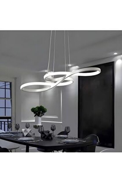 Lambadar Bacco Model Modern Sarkıt Led Beyaz Işık Ultra Power Led Avize ...