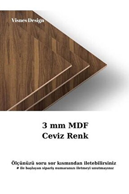 VISNES Özel Ölçü Mdf Dolap Arkalığı 3 Mm Mdf Plaka Levha Resim Altlığı ...