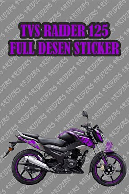 TRİDERS TVS Raider 125 Sticker Set Full Sticker HOLOGRAM - Fiyatı ...