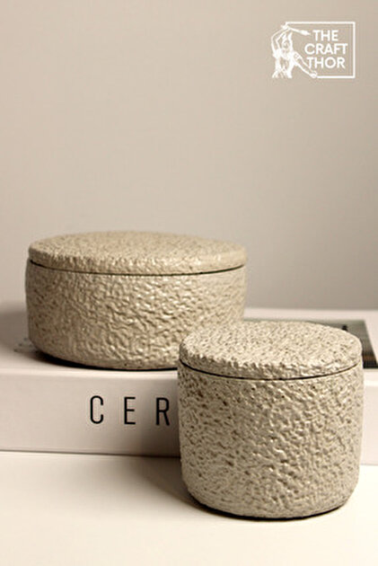 The Craft Thor Dokulu Üç Ayaklı Mini Beton Organizer/düzenleyici/kase ...