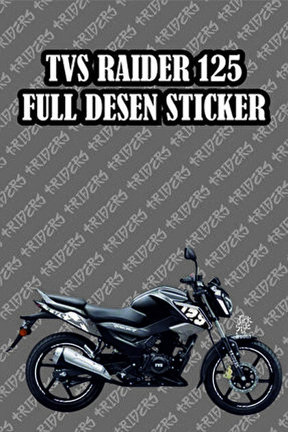 TRİDERS TVS Raider 125 Sticker Set Full Sticker HOLOGRAM - Fiyatı, Yorumları
