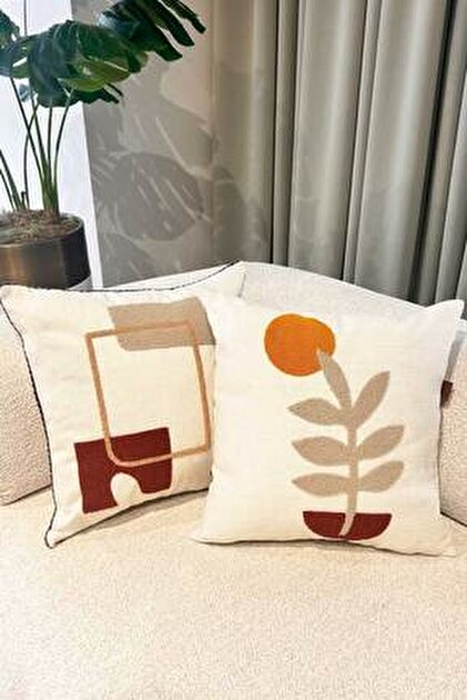 Decomia Home Modern İskandinav Tufting Punch Nakışlı Keten Karışımlı ...