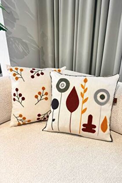 Decomia Home Modern İskandinav Tufting Punch Nakışlı Keten Karışımlı ...