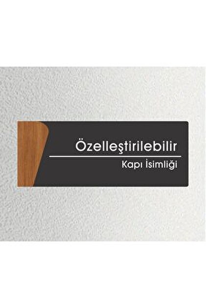 Dekokonsept Wooden Serisi Özelleştirilebilir Ofis Oda Kapı İsimliği Yönlendirme Tabelası ...