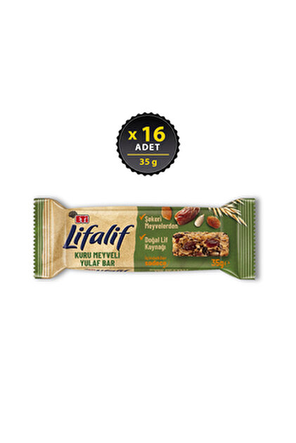 Eti Lifalif Kırmızı Meyveli Yulaf Bar 35 g x 16 Adet - Fiyatı, Yorumları