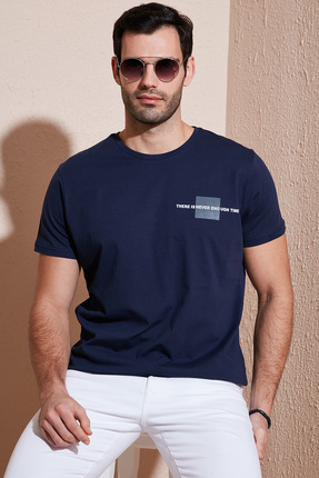 Buratti Bisiklet Yaka % 100 Pamuk Slim Fit T Shirt Erkek T SHİRT ...