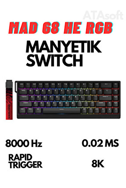 ULUGAMES Madlions MAD68 PRO GATERON J. HE Hall Effect Rapid Trigger ...