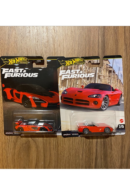 HOT WHEELS FAST & FURİOUS PREMİUM MCLAREN SENNA & 2003 DODGE VİPER ...